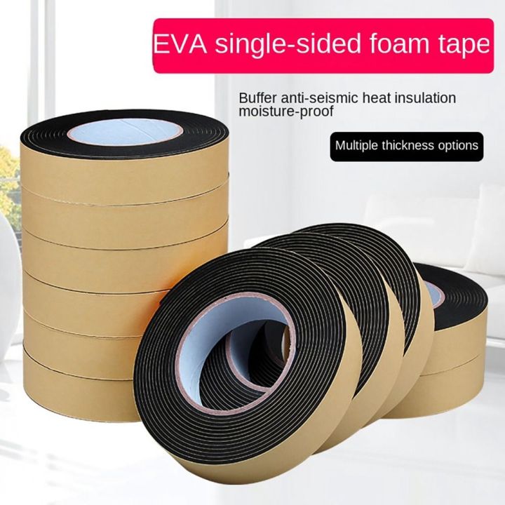 10M 1-5mm Thick Window Door Draught Excluder EVA Foam Sponge Tape Weather Stripping Rubber Seal ...