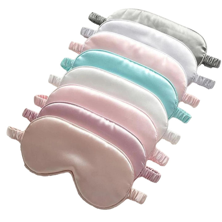Silk Sleep Eye Patch Blindfold Sleeping Eye Mask Travel Health Care ...