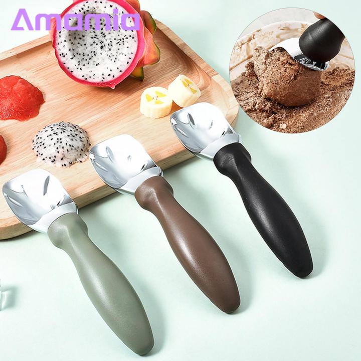 Rock-hard Ice Cream Scoop Stainless Steel Ice Cream Scoop with ...