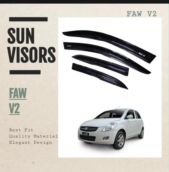 Air Press Window Visors For Faw V2 car 4pcs | Daraz.pk