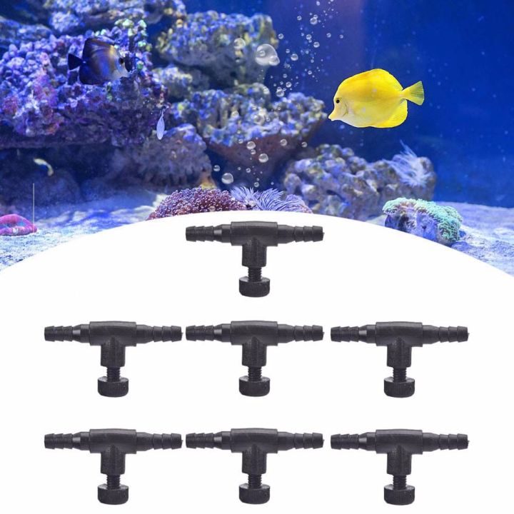 T Shaped Air Pump Volume Air Line Tube Aquarium Airline Regulator Pipe ...