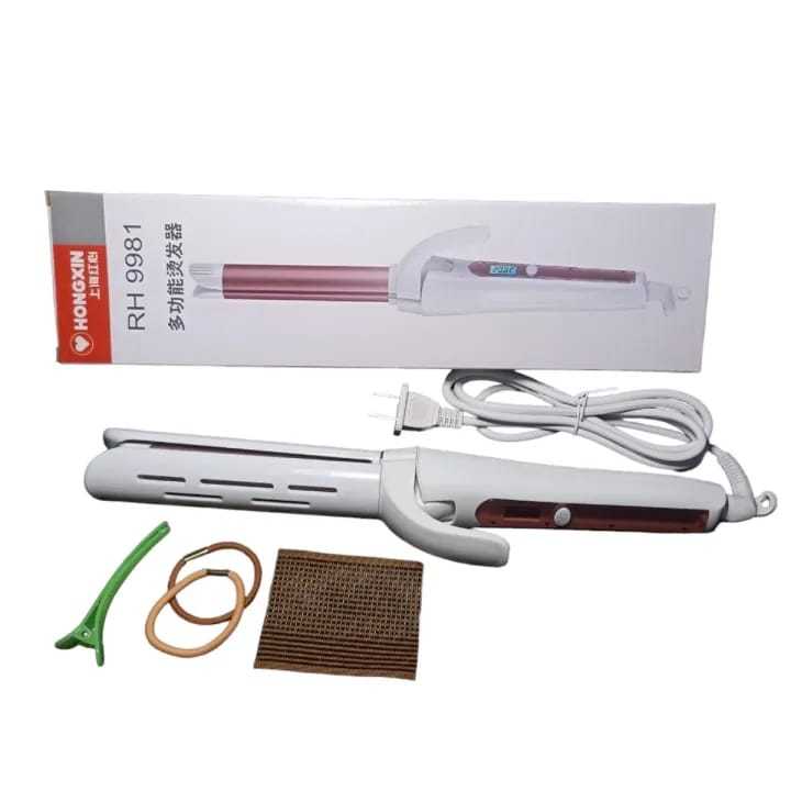 HONGXIN RH 9981 Hair Curling Iron Hair Straightener 2 in 1 Digital ...