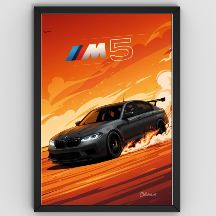 BMW Classic Heritage Poster – Vintage Wooden Crystal Frame | Retro BMW ...
