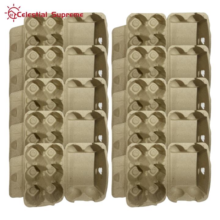 Moisture Resistant Egg Cartons 10 Pack Reusable Egg Cartons Natural ...