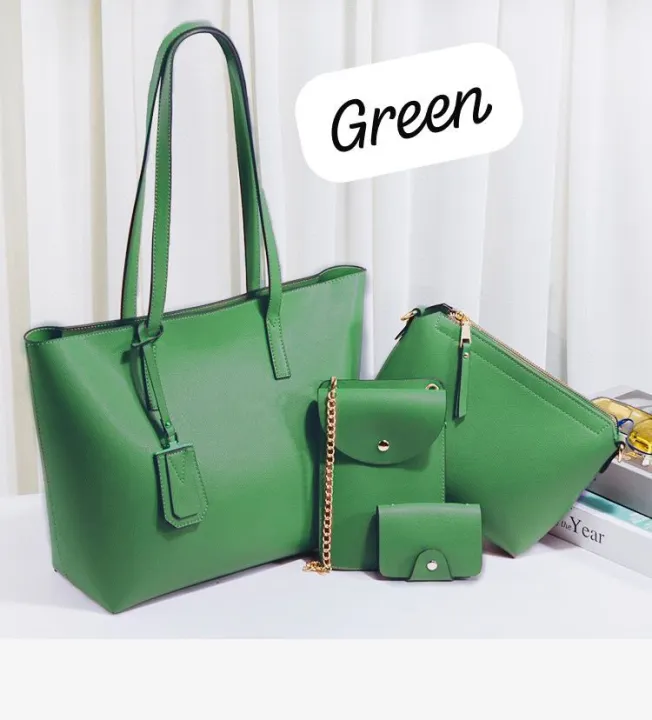 New fashion 4 piece European and American simple style ladies bags ...