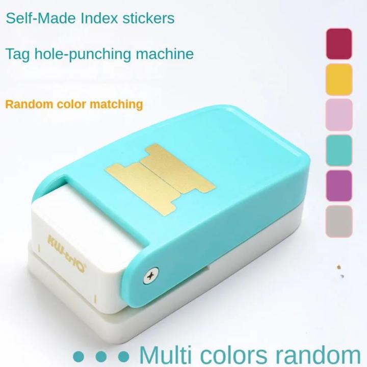 Loose-leaf Separator Label Punch Self-made Index Label DIY Bookmark ...
