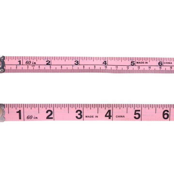 Pink Tape Measure Body Measurement Sewing Tailor Craft Vinyl Ruler 60 ...