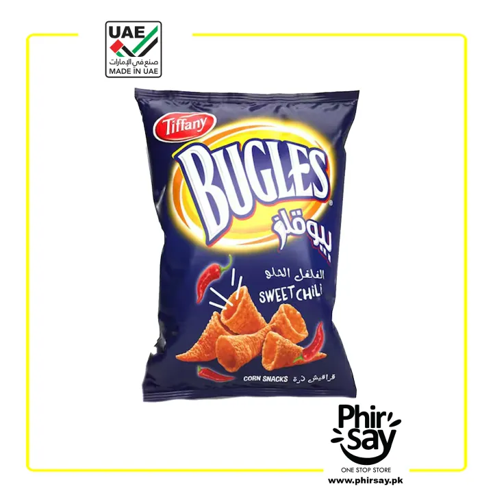 Tiffany Bugles Snacks | Sweet Chilli | 10.5g | Pack of 5 | Daraz.pk