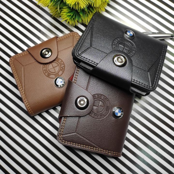 Magnetic Button Small Size Wallet for Men BMW Logo Wallet for Men ...