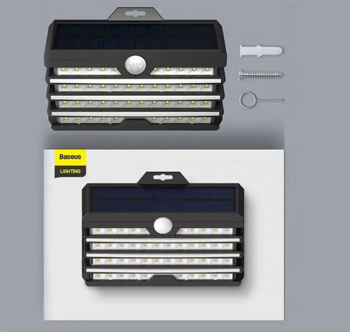 Baseus Solar Energy Human Body Induction Wall Lamp (Wide Angle Shape ...