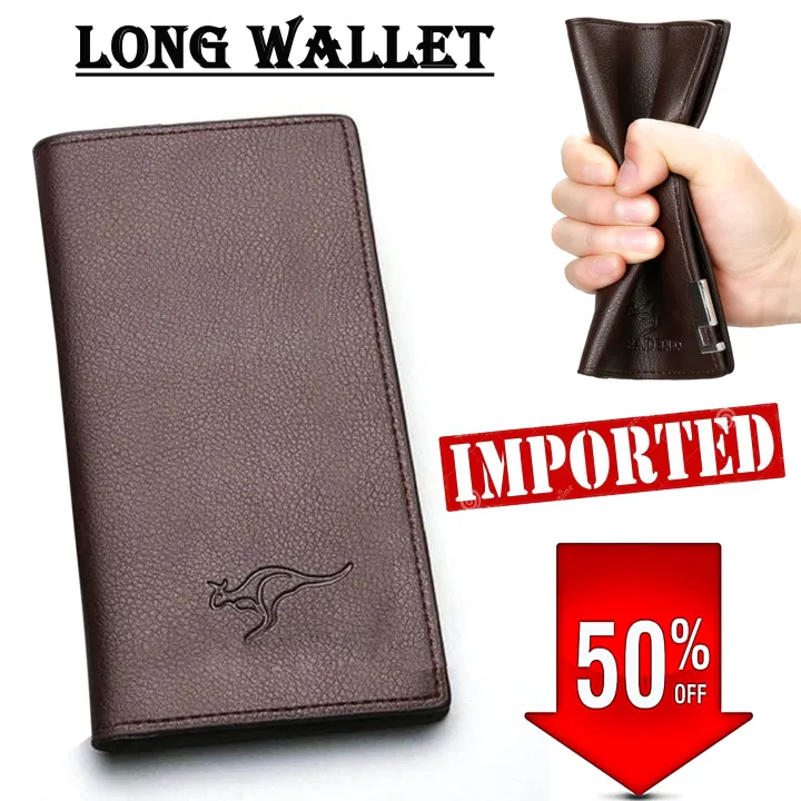 Long Wallet for Men – Best PU Leather Purse – Cash Money Card Mobile ...