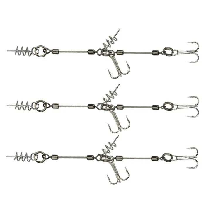 Soft Lure With Screw Pin String Fishing Hook Assist Hook Barbed Fishing ...