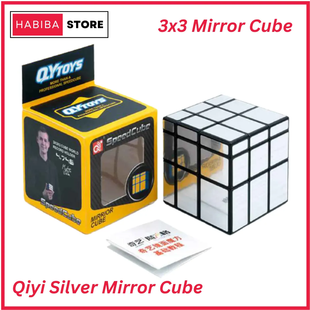Original Qiyi Mirror Cube 3x3 Silver Sticker Less Qiyi Warrior S Best ...