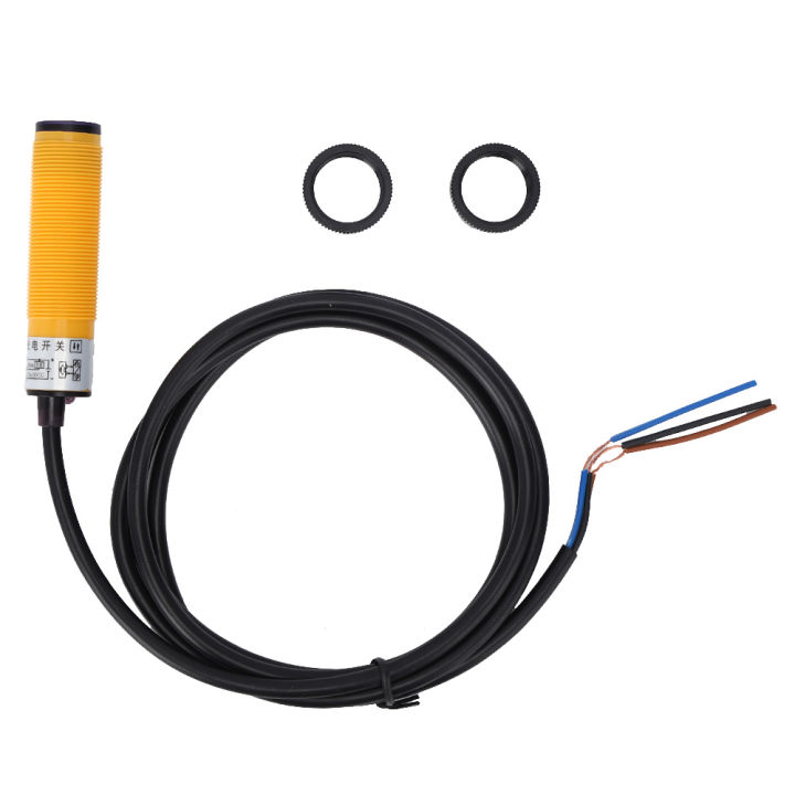 Berm Photoelectric Switch Proximity Sensor Diffuse Type Dc 3 Wire Npn No Dc10 30v 10cm E3f