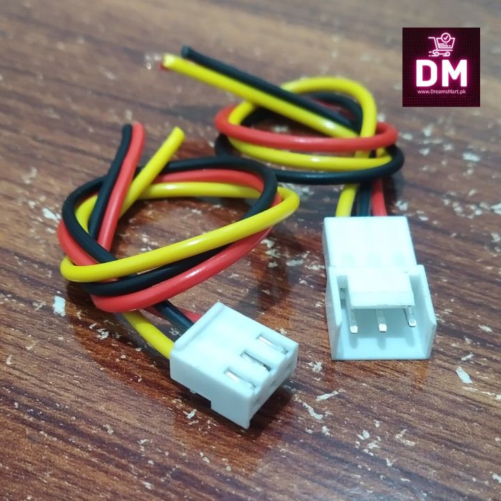 DreamsMart Pair of male-female 3 teminals connector extension cable ...