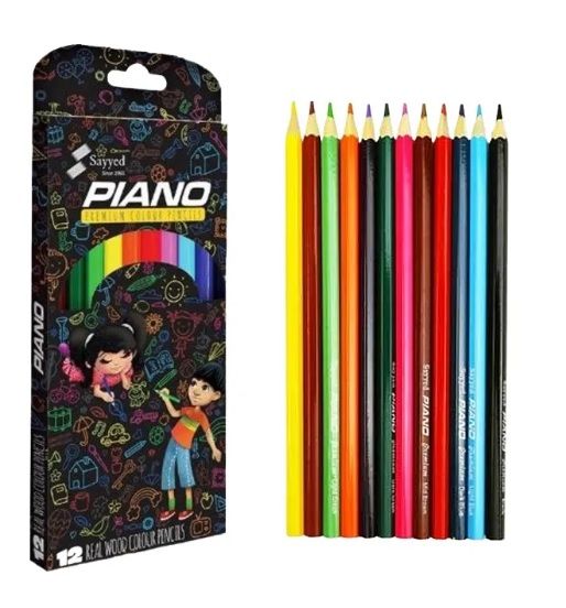 color pencil full or half size 12 pencil goldfish dollor piano deer ...