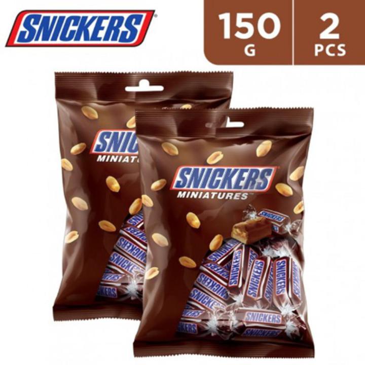 SNICKERS mini,s pouch 150g (Pack of 2 ) /imported | Daraz.pk