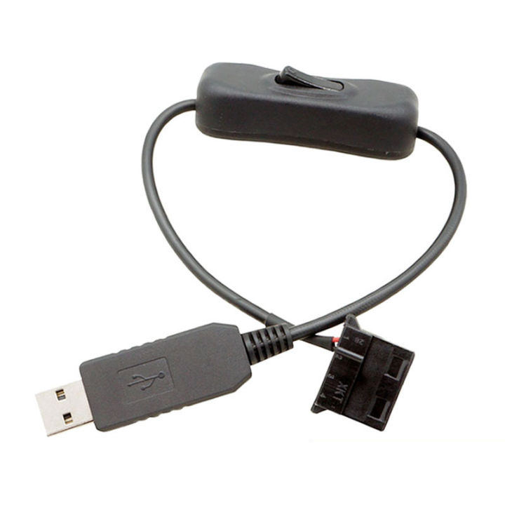 USB To 4Pin Molex Fan Power Adapter Cable with Switch 5V 12V Connector ...