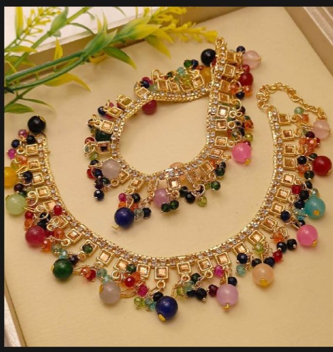 New Fancy traditional crystal pazeb FOOT Anklet for girls and woman ...