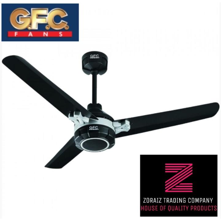 GFC Fan Ceiling 56'' Proud Model Black Silver Color Pure Copper Wire | Daraz.pk