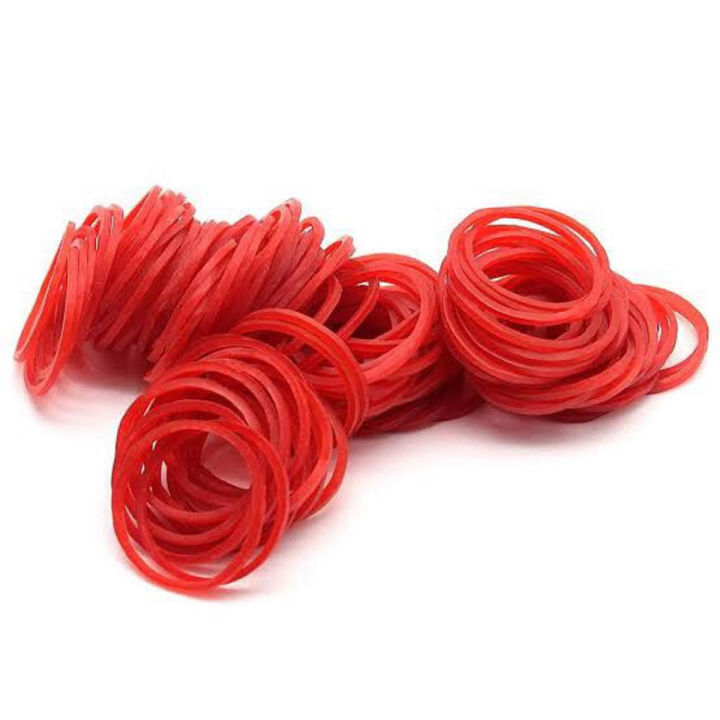 High Quality Red Rubber Bands - Stretchable Latex Hair Ties, School and ...