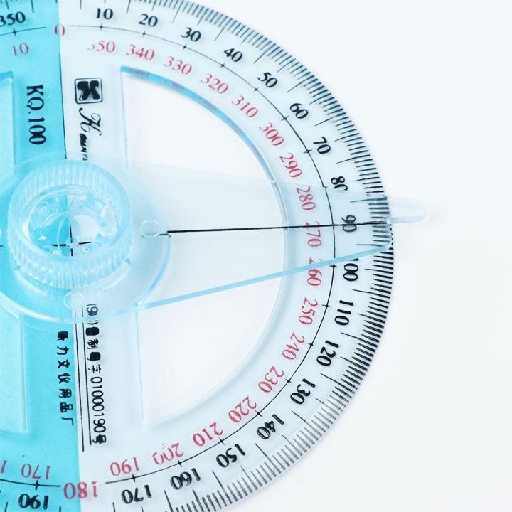 Transparent Durable 360 Degree School Office Ruler Pointer Measuring ...