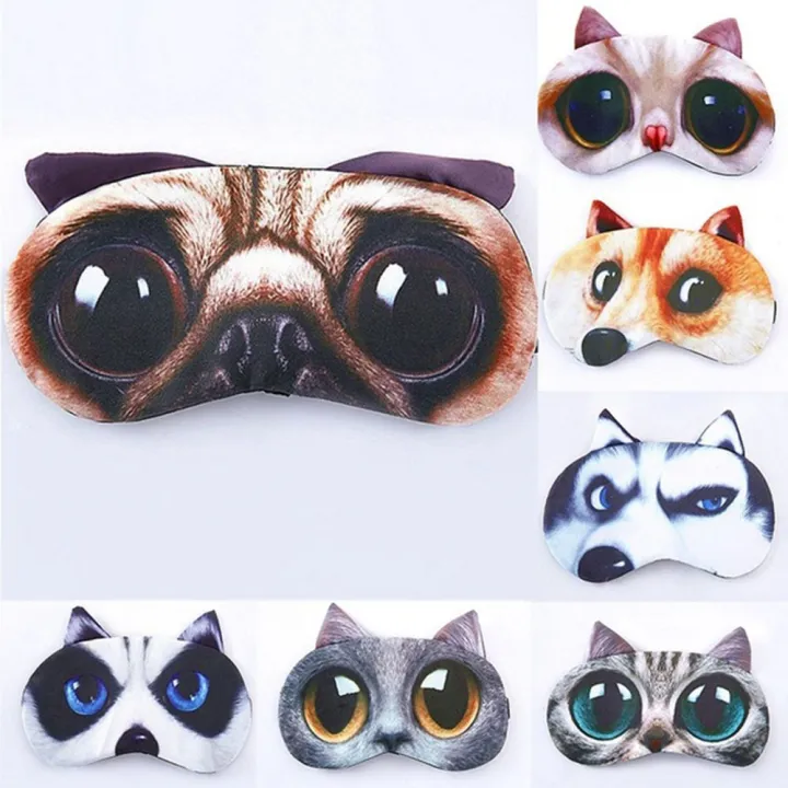 Soft Cute Cartoon Animal Massage Relax Shade Cover Sleeping Aid 3D ...