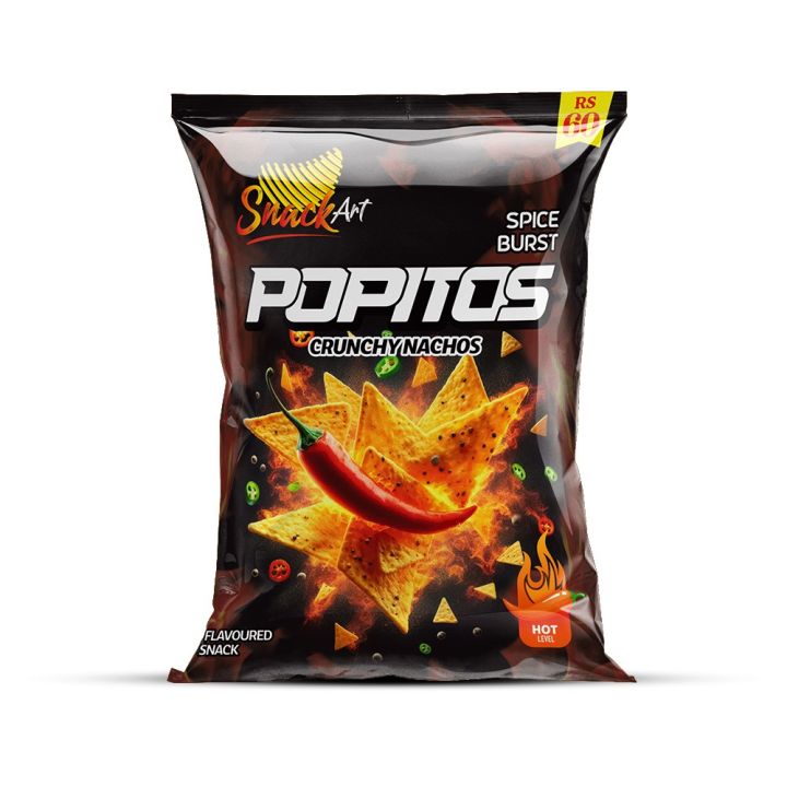 Popitos Spicy Burst Rs. 60 - Pack of 17 Pcs | Daraz.pk