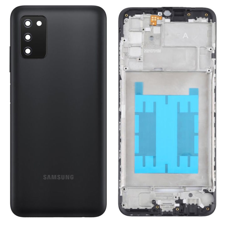 Samsung Galaxy A03s Middle Frame Housing With Side Button and Camera ...