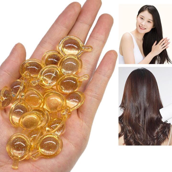 10Pcs Hair Vitamin Capsule Pro Keratin Complex Oil Smooth Silky Hair ...