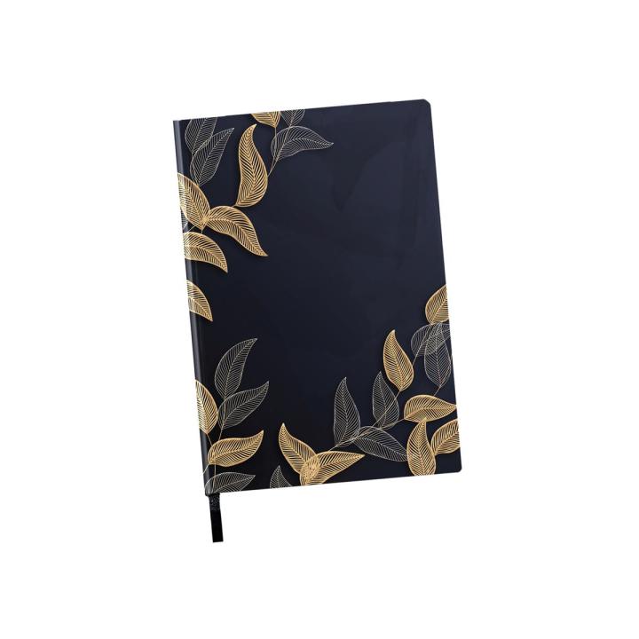PaperCuts Golden And Silver Floral Background - Printed Journal Diary ...