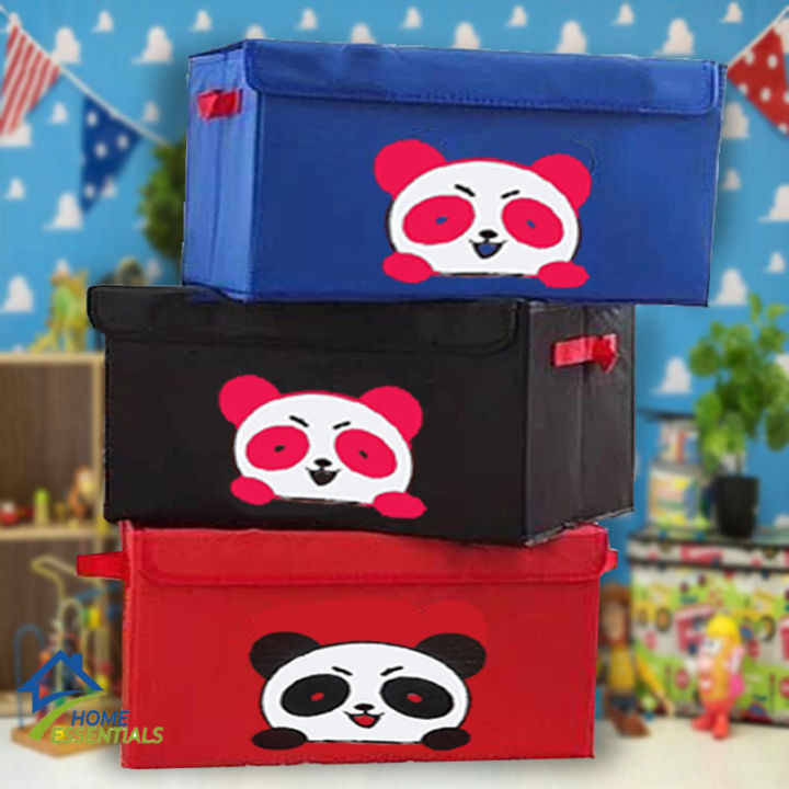 Pack of 3 Panda Folding Storage Box Kitty Bins Basket Kid Toys ...