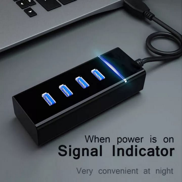 USB 3.0 Hub 4 Ports | High-Speed USB Hub Splitter | Fast Data Transfer ...