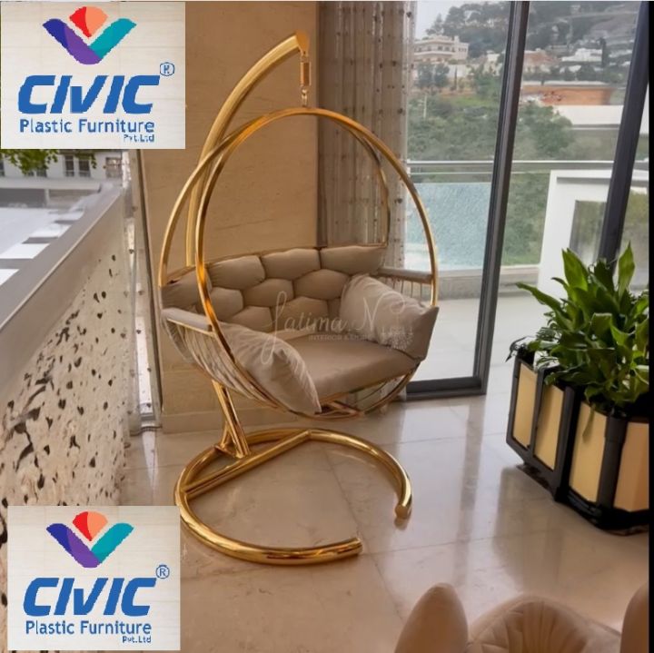 Hanging Swing Chair+Cushion+Stand for Adult | Daraz.pk