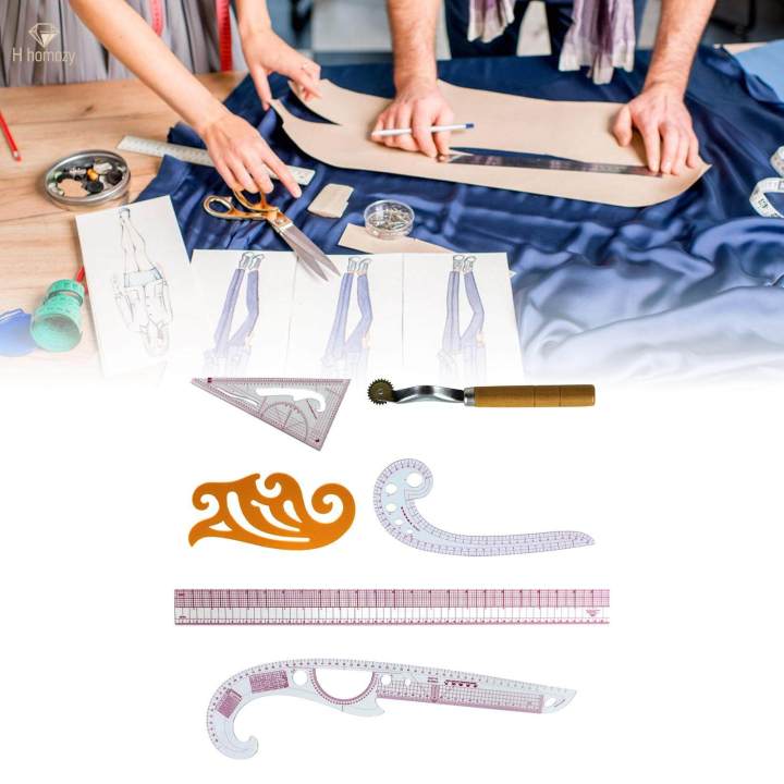 DIY Sewing Ruler Tailor Set Designers Lightweight Painting Dressmakers ...