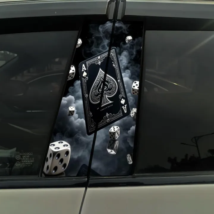 2PCS Car B-Pillar Stickers Decals Set Vinyl Auto Decal for SUVs/Trucks ...