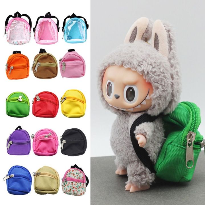 Cute Haversack Doll Bag Zipper Canvas Style Mini Backpack Dollhouse ...