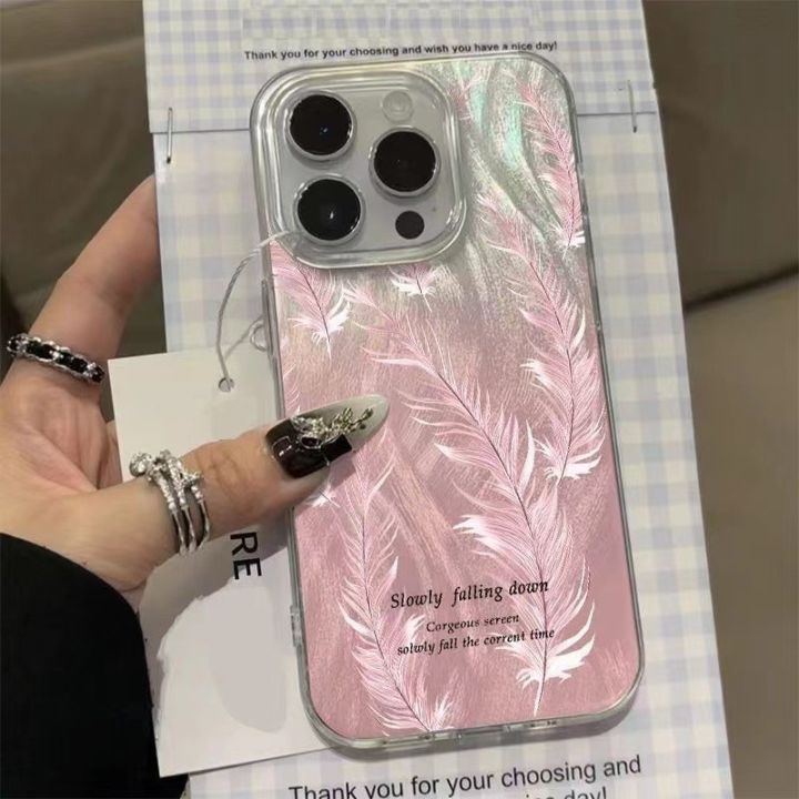 Feather Yarn Phone Case Compatible Samsung A55 A35 A25 A15 A05 A05S A54 ...