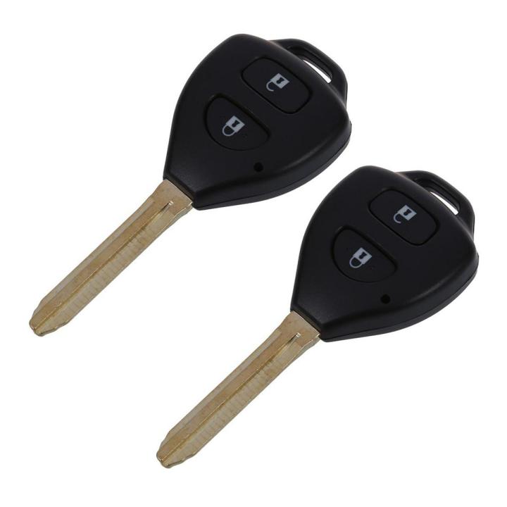 2X 2 Button Shell Key PLIP Remote Key for ota Camry Corolla Hilux ...
