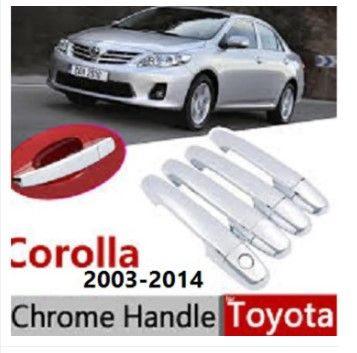 Toyota Corolla Chrome Door Handle Covers (2005-2014) – Premium Glossy ...