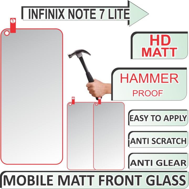 INFINIX NOTE 7LITE front matt protector | Daraz.pk