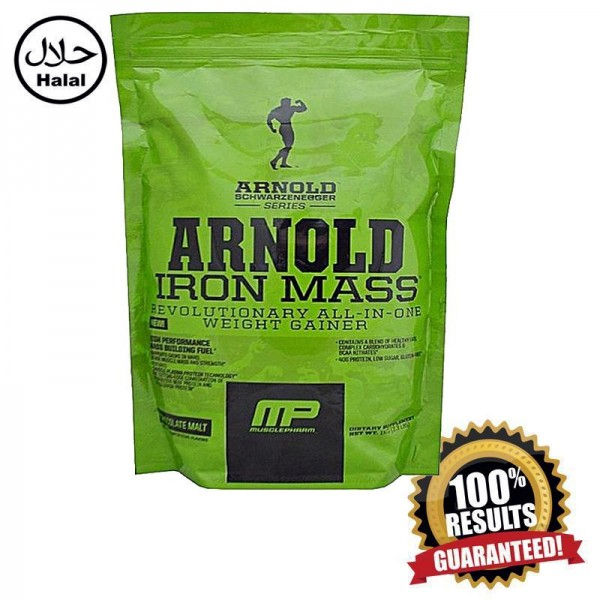 Arnold Iron Mass Gainer Protein Powder, Build Muscle Size & Strength ...