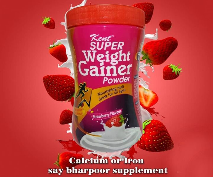 Kent Super Weight Gainer Powder Strawberry Flavor Kent Weight Gainer ...