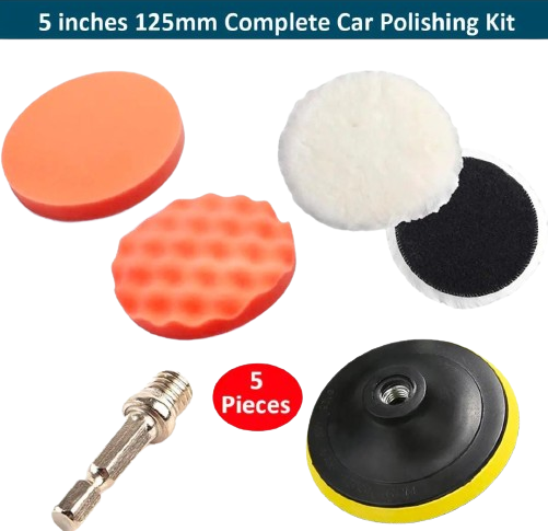 5 Pieces 5Inch Car Polishing Kit - Car Compound Kit -Drill To Car ...
