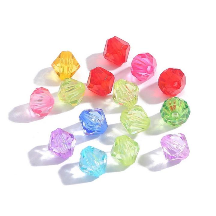 4-10mm Austria Faceted Bicone Crystal Acrylic Beads Loose Spacer Round ...