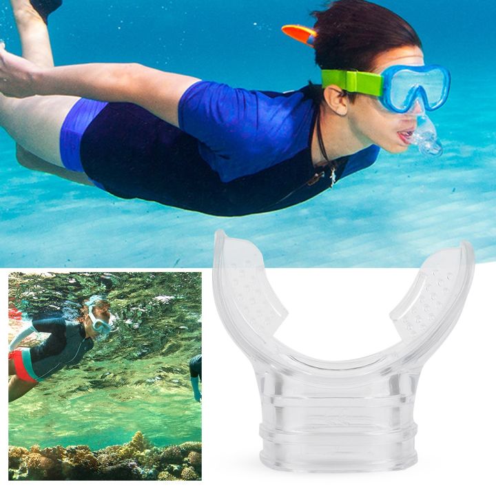 Transparent PVC Professional Scuba Diving Standard Bite Mouthpiece ...