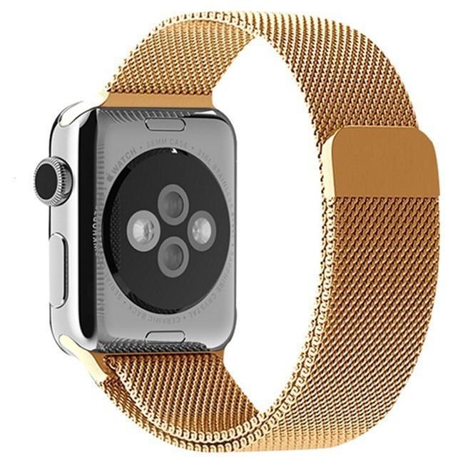 Gold Milanese Loop Apple Watch Band 38mm/40mm | Daraz.pk