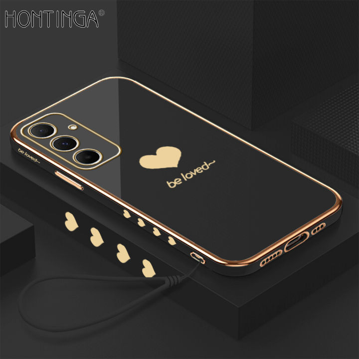 Hontinga for Samsung A35 5G A55 5G Back Cover With Free Strap Luxury 6D ...