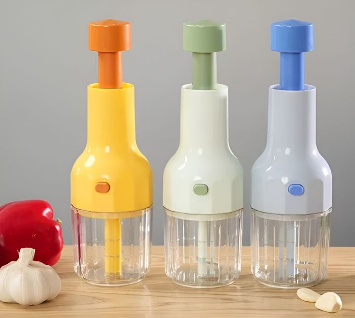 Manual Mini Food Chopper- 1 Pc- Random Color- Push Type Food Chopper ...