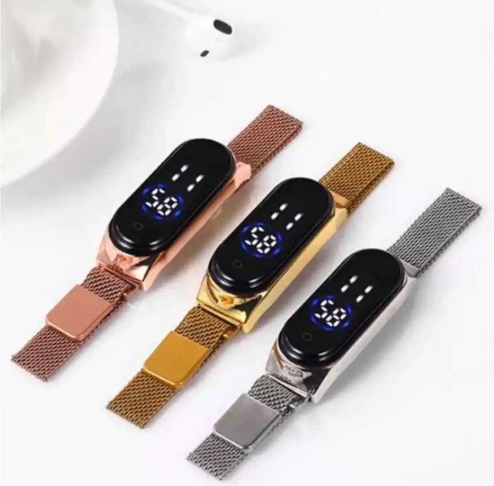 Digital led watch magnet chain for girls and boys | Daraz.pk